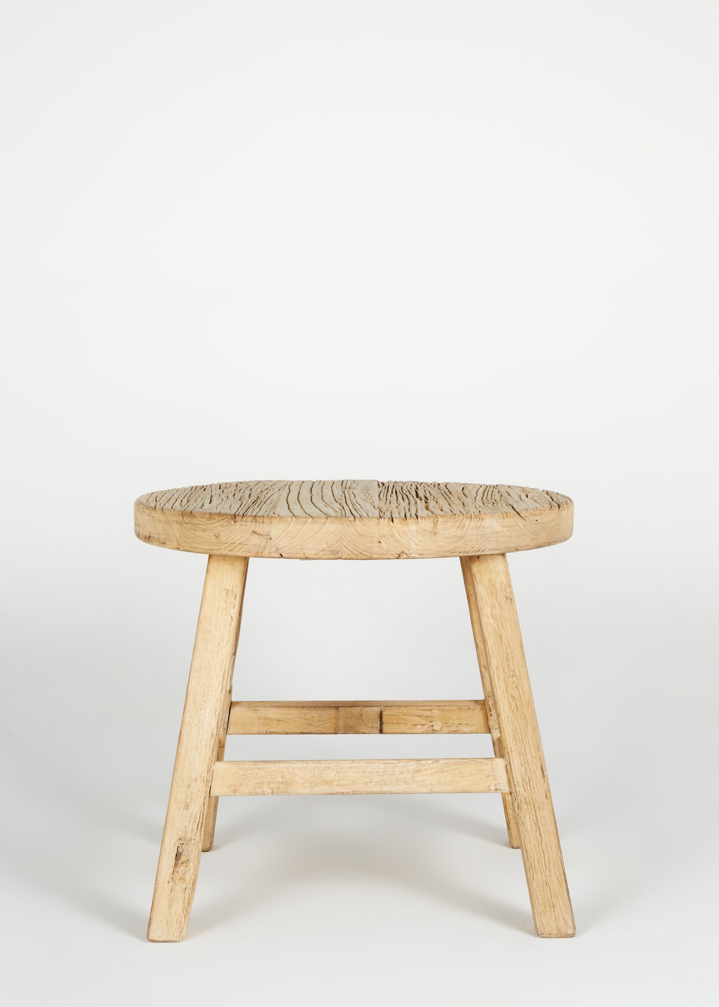 Chunky Wood Stool - Casa Noosa